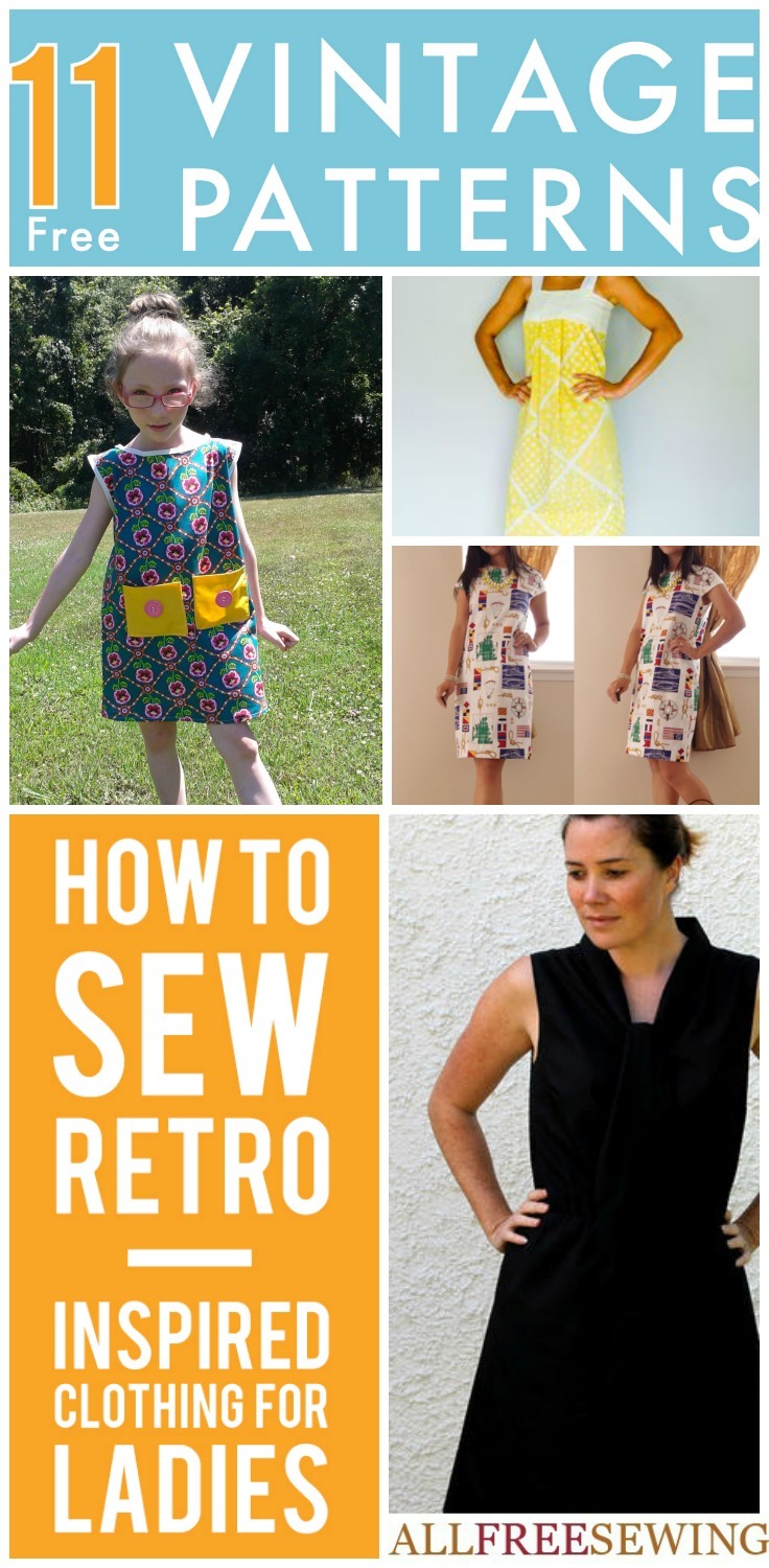 Free Vintage Patterns: 11 Retro-Inspired Clothing for Ladies Free eBook ...