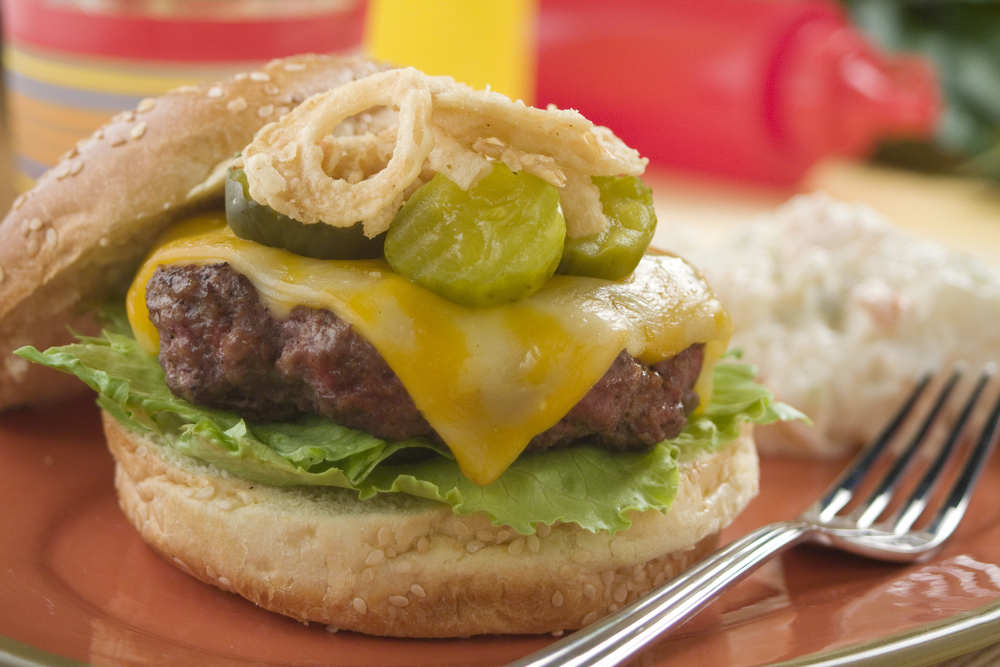Piled High Cheeseburgers | MrFood.com