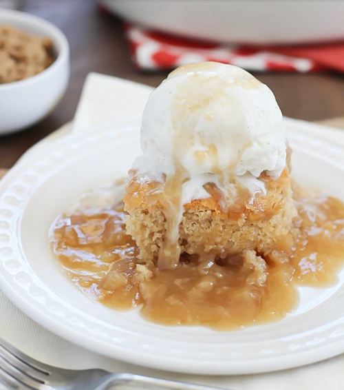 Quick Caramel Pudding Cake | FaveHealthyRecipes.com