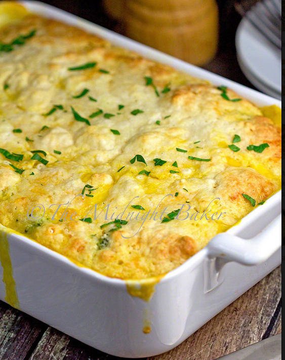Magic Chicken Pie | AllFreeCasseroleRecipes.com