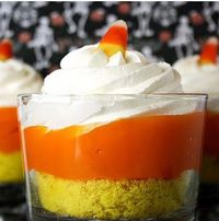 Candy Corn Mini Trifles | RecipeLion.com