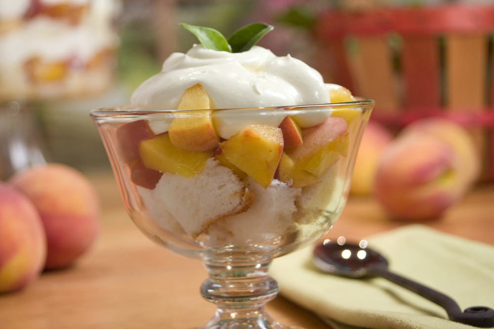 Peaches and Cream Trifle | MrFood.com