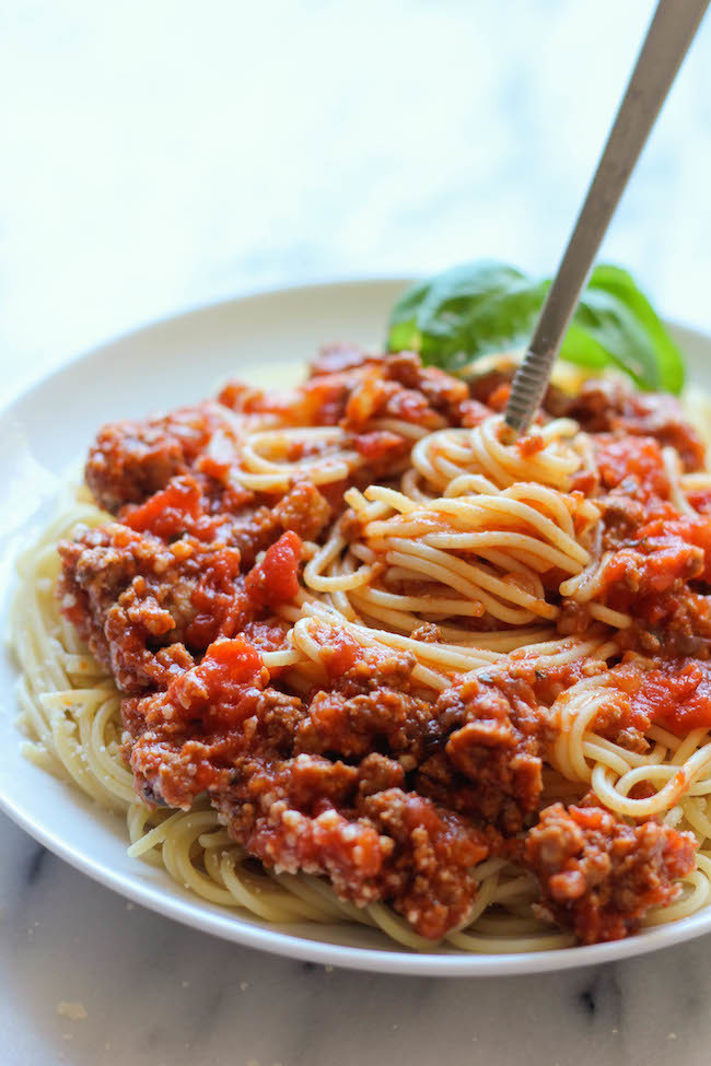 Homemade Savory Spaghetti Sauce | AllFreeSlowCookerRecipes.com