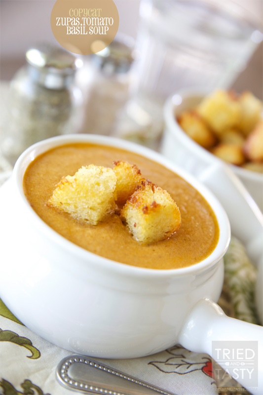 Homemade Zupas Tomato Basil Soup | AllFreeCopycatRecipes.com