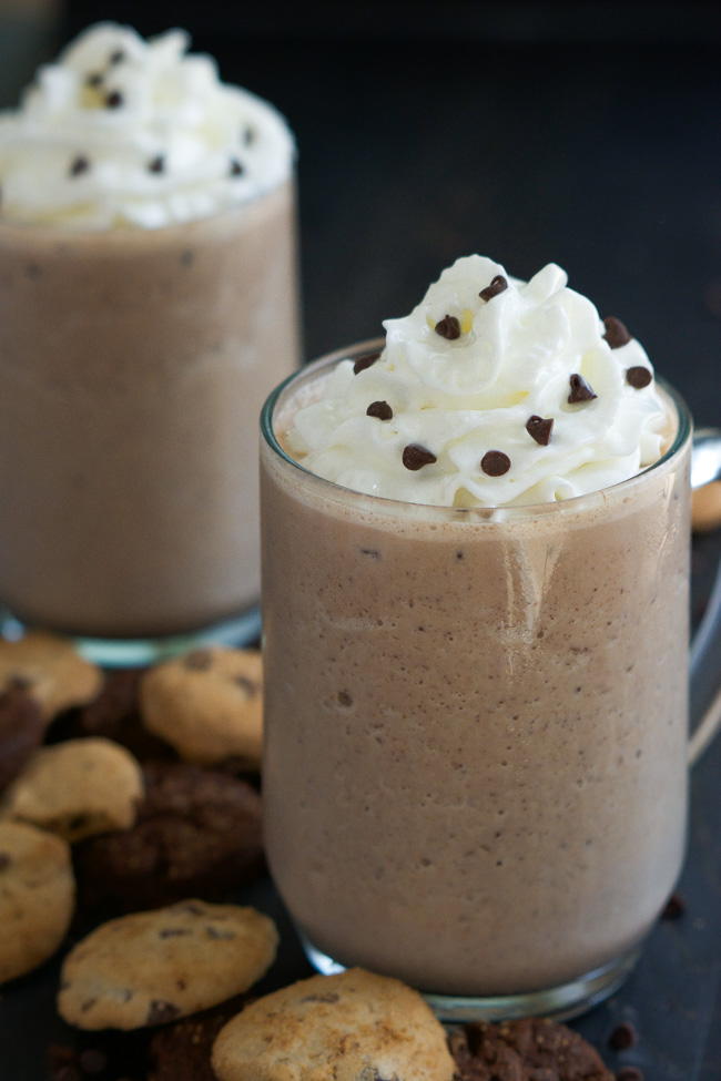 Creamy Dreamy Chocolate Chip Frappuccino | FaveHealthyRecipes.com