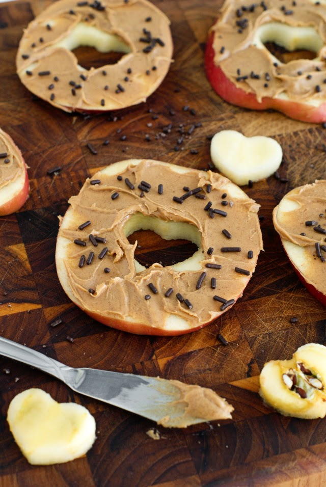 3-Ingredient Sliced Apple "Donuts" | FaveHealthyRecipes.com