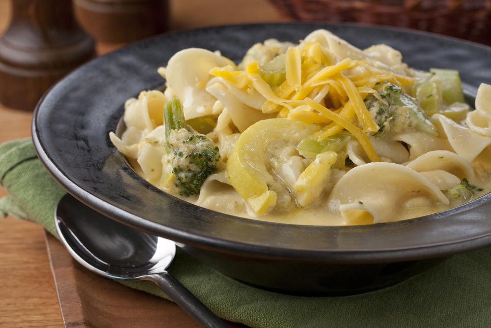 Egg Noodle Vegetable Chowder | MrFood.com