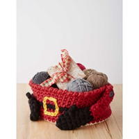 Santa's Crochet Gift Basket | AllFreeCrochet.com