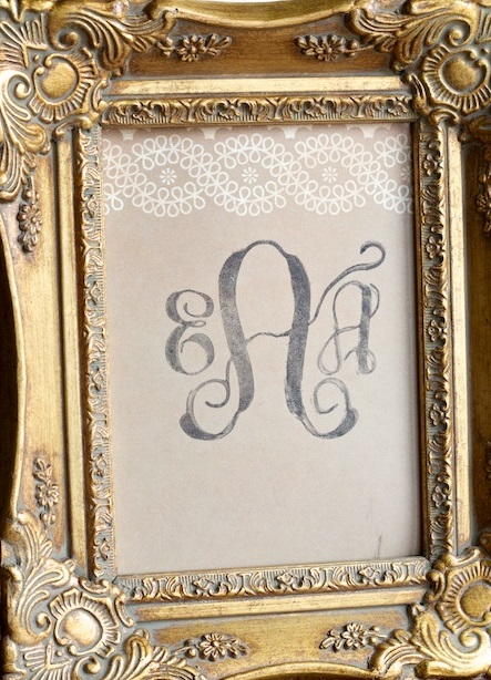Make Your Own Monogram Stamp | DIYIdeaCenter.com