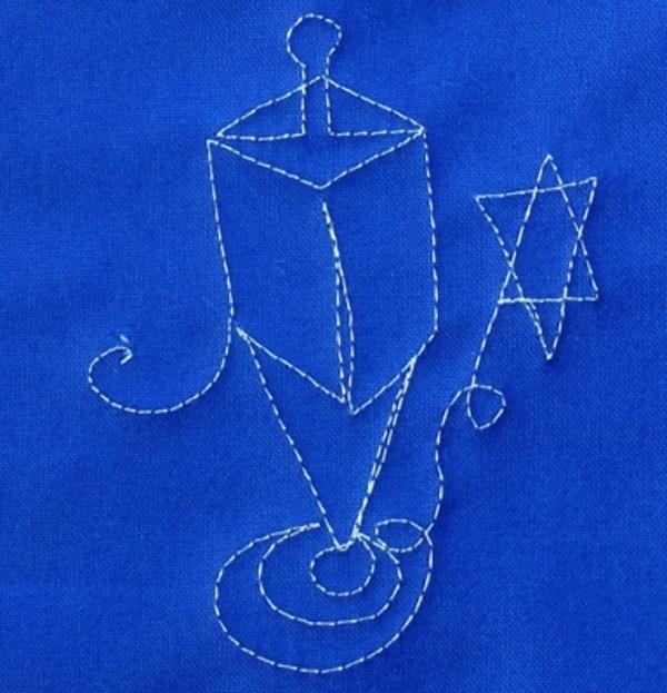 Dreidel Free Motion Quilt | FaveQuilts.com