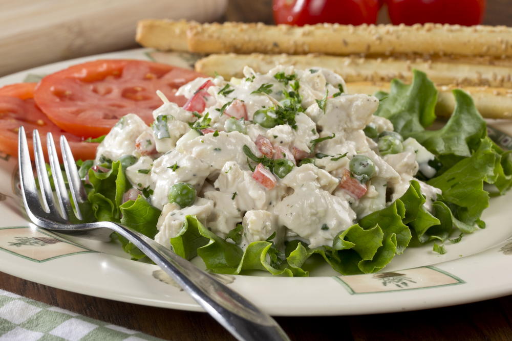 Vegetable Patch Chicken Salad | MrFood.com