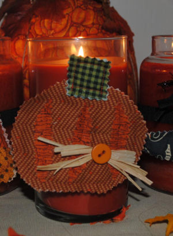 Country Pumpkin Candle Ring | FaveQuilts.com