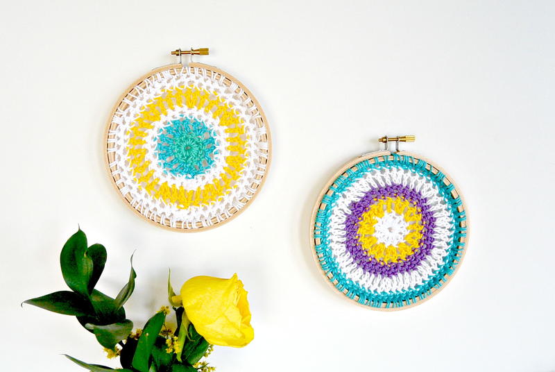 Hoop Crochet Mandala | AllFreeCrochet.com