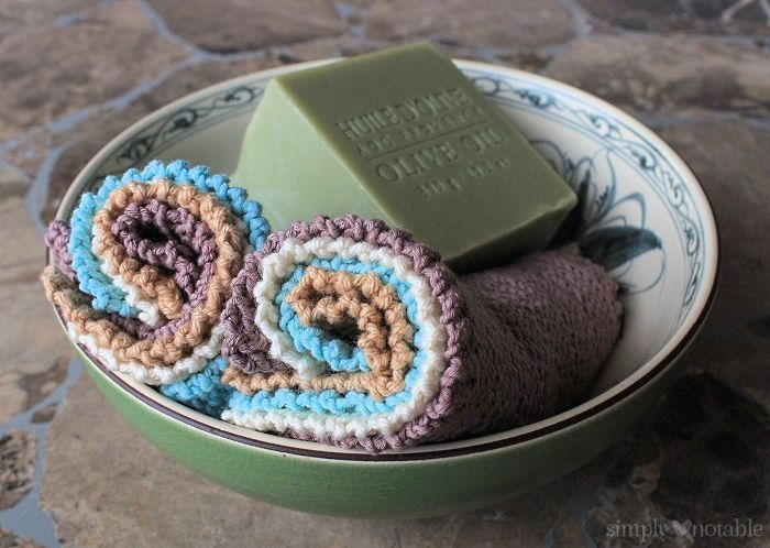 Jelly Roll Knitted Washcloth Pattern | AllFreeKnitting.com