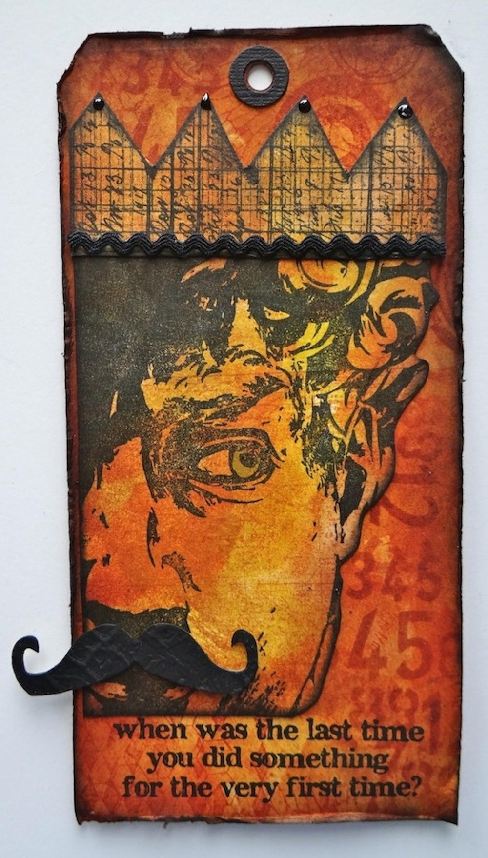 Mixed-Media-DIY Bookmark | FaveCrafts.com