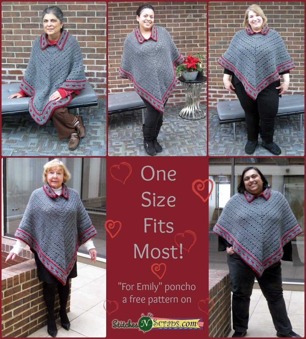 Perfect Fall Poncho | AllFreeCrochet.com