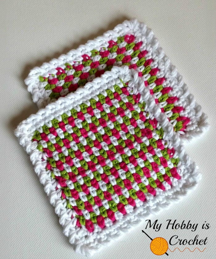 Christmas Woven Stitch Coasters | AllFreeCrochet.com