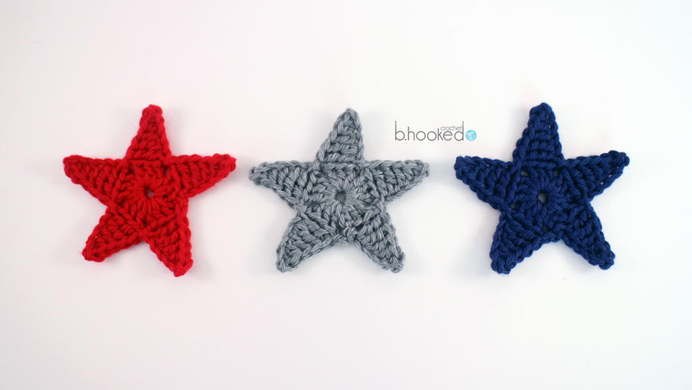 Crochet Star Applique Pattern
