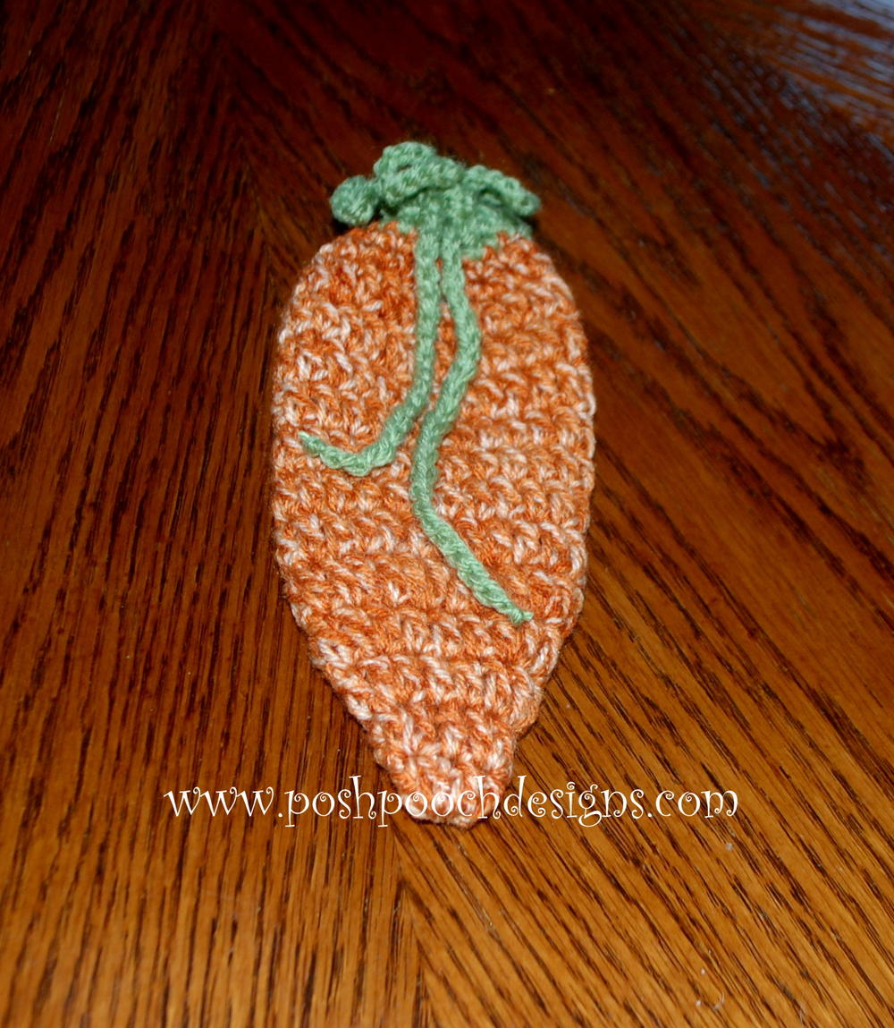 Easter Carrot Pouch | AllFreeCrochet.com