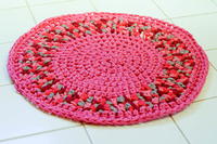 Circular Crochet Rag Rug | AllFreeCrochet.com