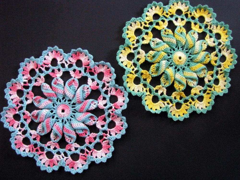 Pretty Pinwheel Doily Pattern | AllFreeCrochet.com