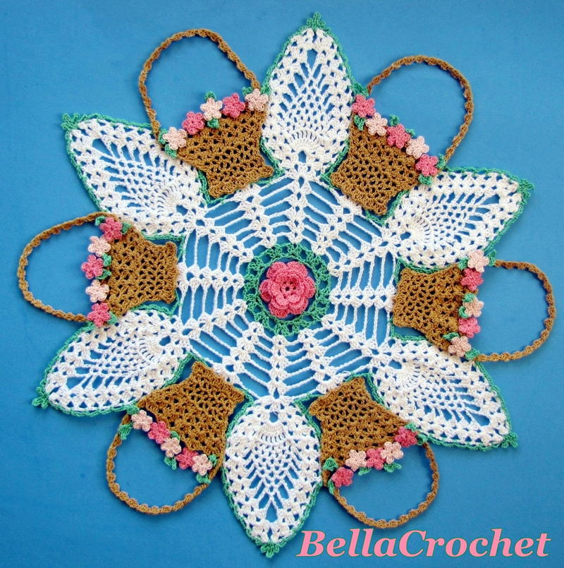 Flower Wheel Doily | AllFreeCrochet.com