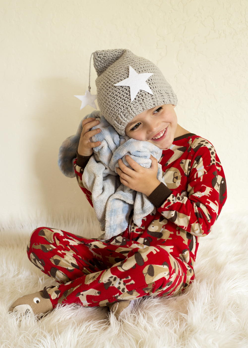 Kids' Twinkle Star Night Cap Pattern | AllFreeCrochet.com