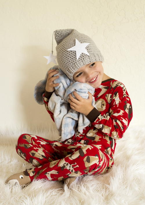 Kids' Twinkle Star Night Cap Pattern | AllFreeCrochet.com