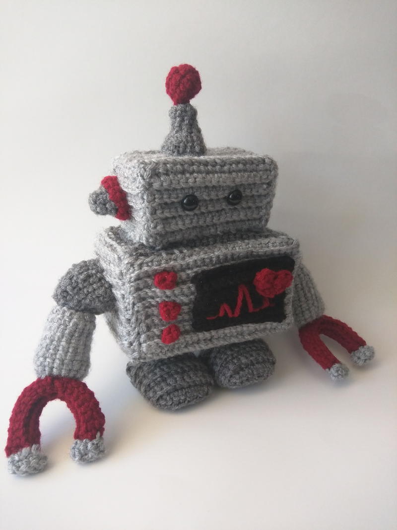 Crochet Robot Plush | AllFreeCrochet.com