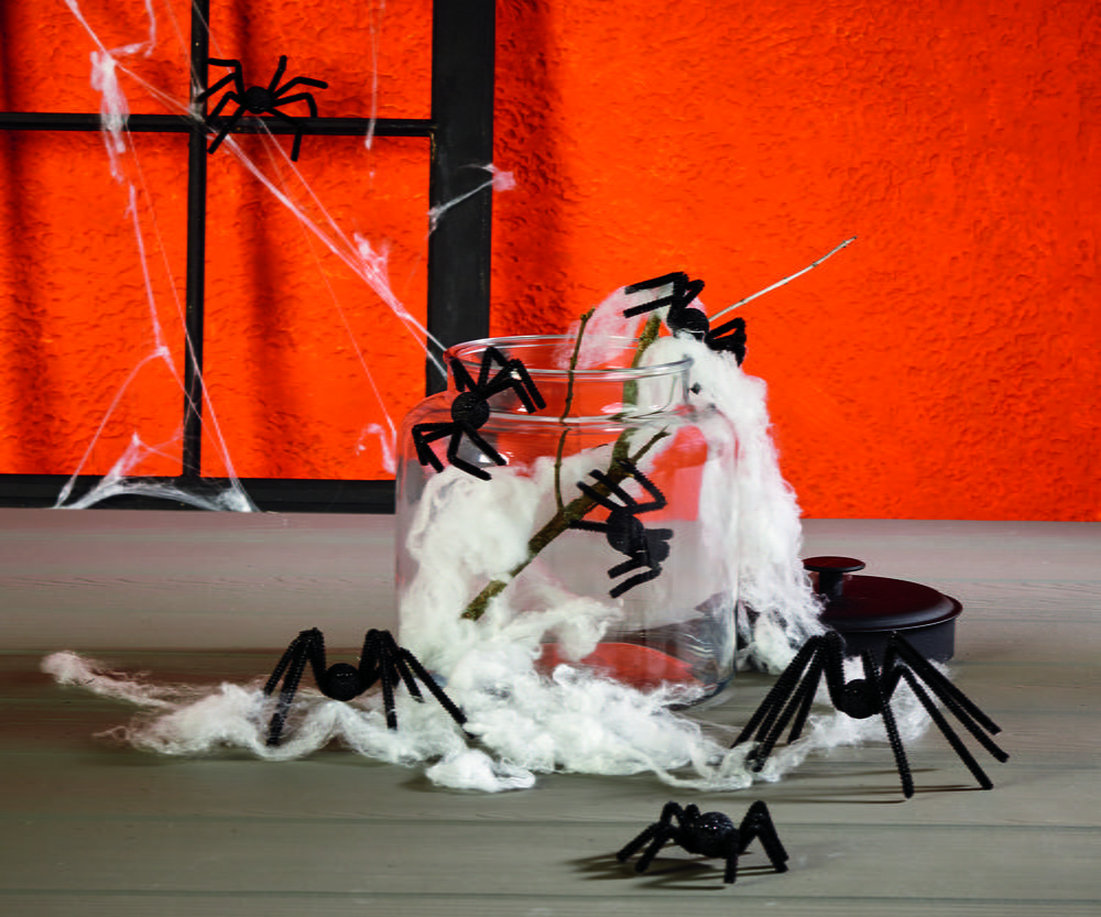 Teeny Tiny Halloween Spiders | AllFreeHolidayCrafts.com