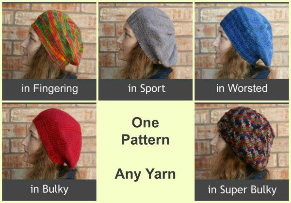 One Hat from Five Yarns | AllFreeKnitting.com
