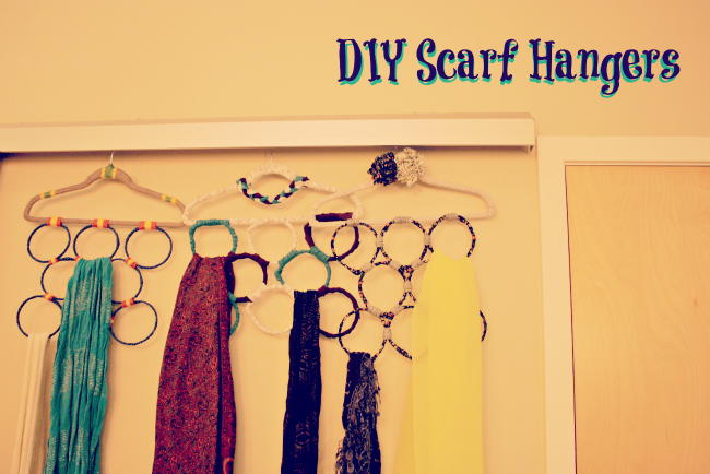 DIY Scarf Hanger | DIYIdeaCenter.com