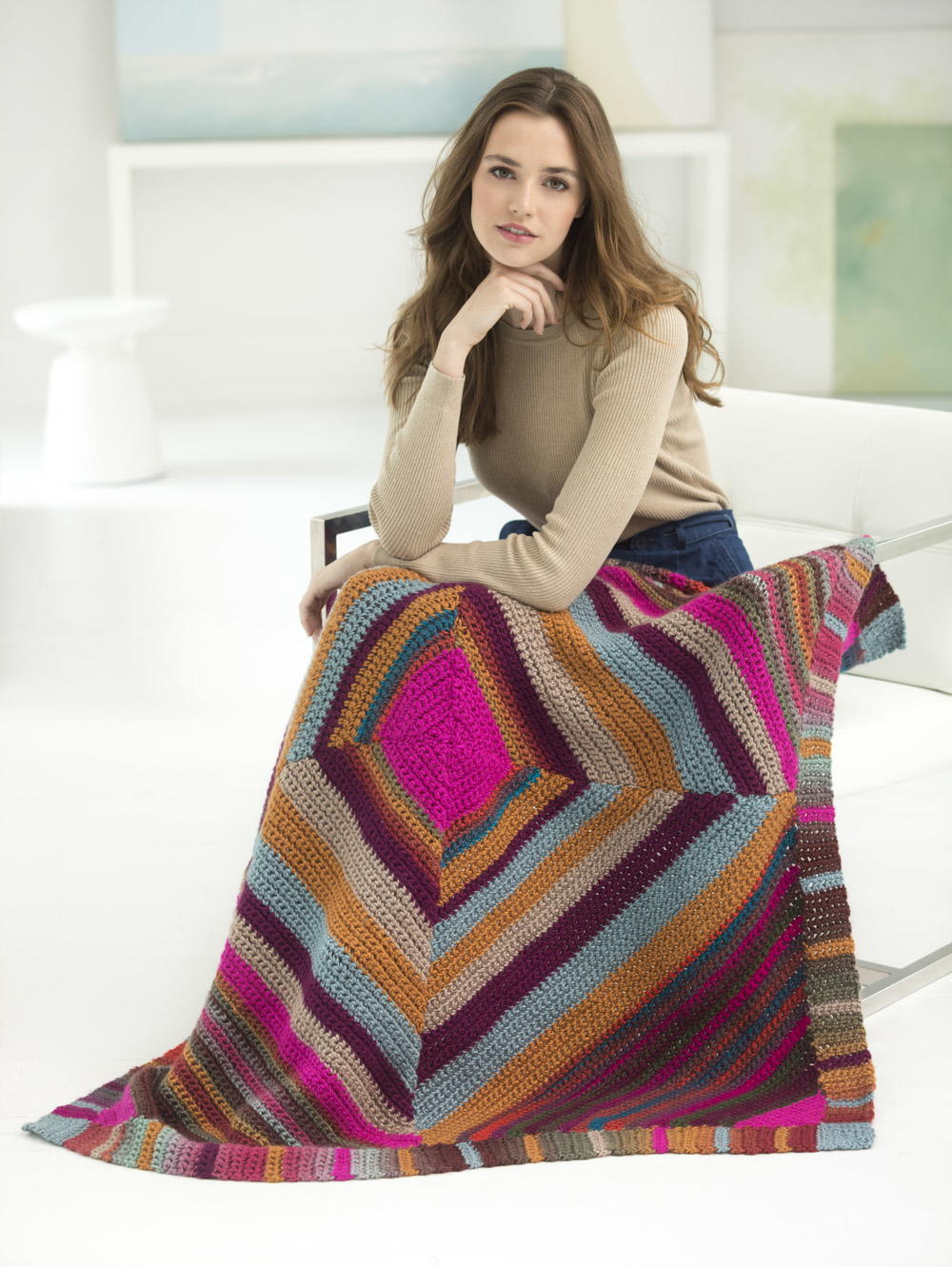 Geometric Afghans | AllFreeCrochetAfghanPatterns.com