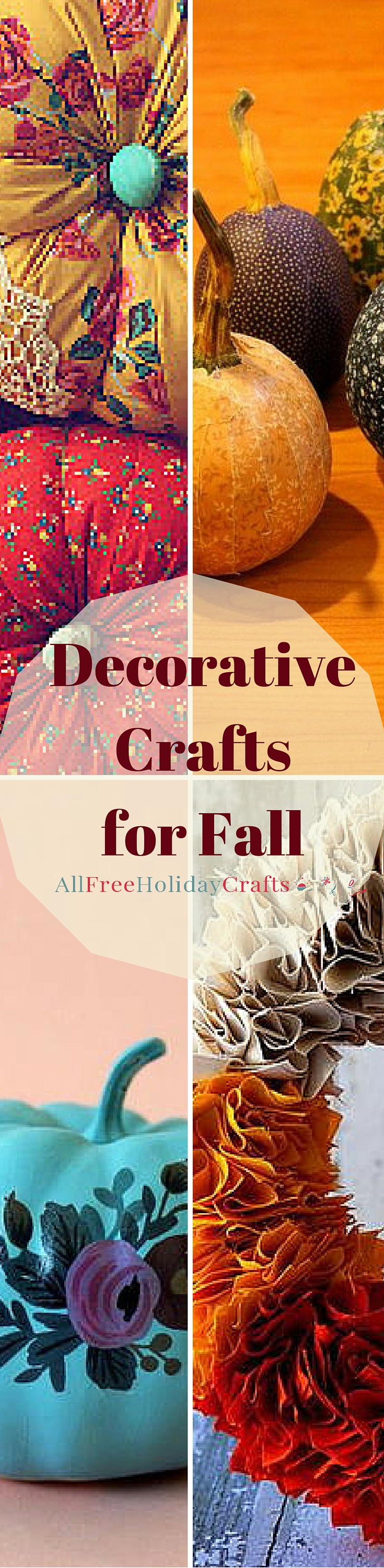 25+ Decorative Crafts for Fall | AllFreeHolidayCrafts.com
