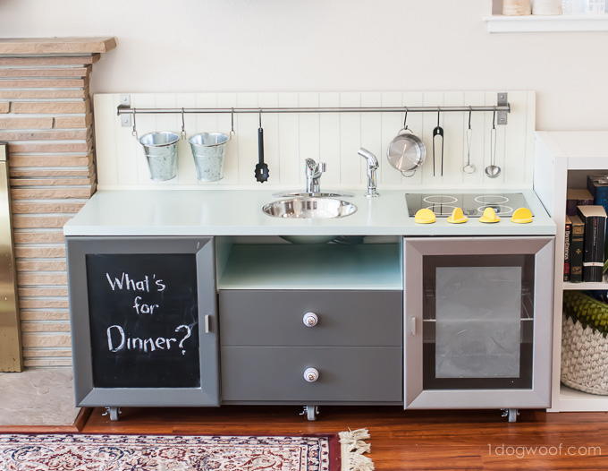 DIY Play Kitchen | DIYIdeaCenter.com