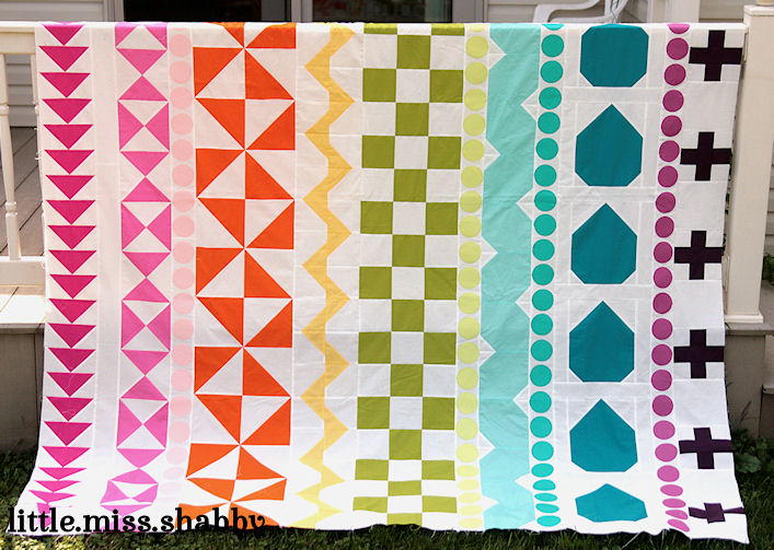 Coolest Ever Rainbow Quilt | FaveQuilts.com