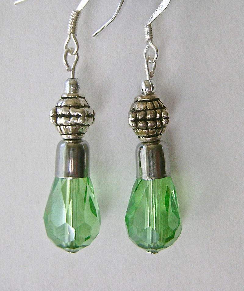 Crystal Mermaid Drop Earrings | AllFreeJewelryMaking.com