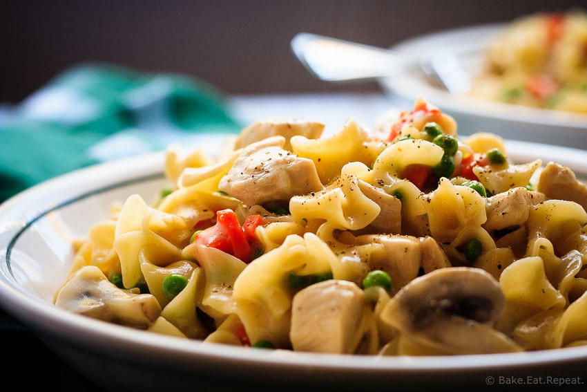 Hazelnut Chicken One Pot Pasta | FaveSouthernRecipes.com