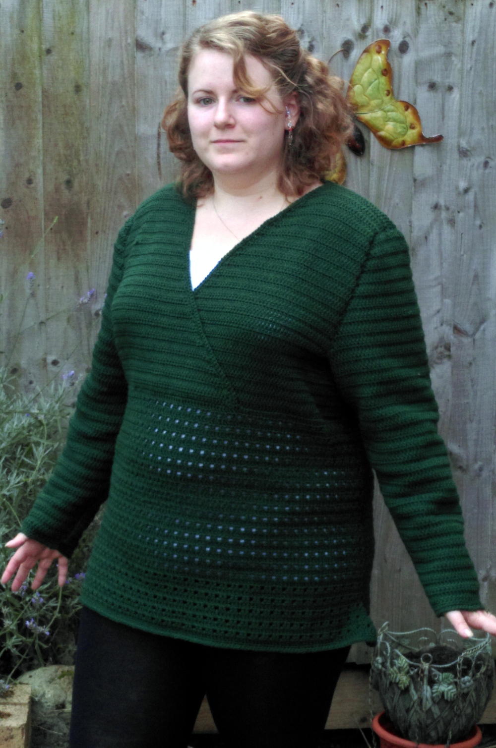 Cross-Over Jumper | AllFreeCrochet.com