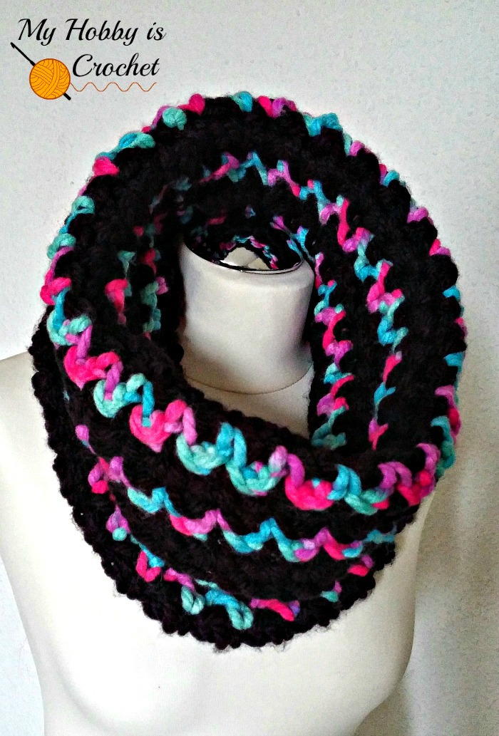 Neon Lights Cowl | AllFreeCrochet.com