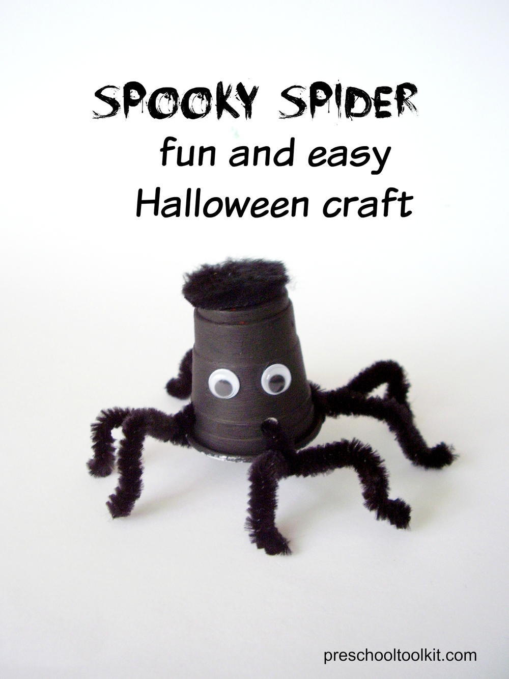 Spooky Spider Fun and Easy Halloween Craft | AllFreeKidsCrafts.com