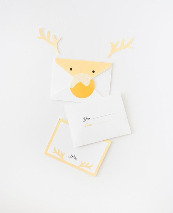Reindeer Printable Envelope Set | AllFreePaperCrafts.com