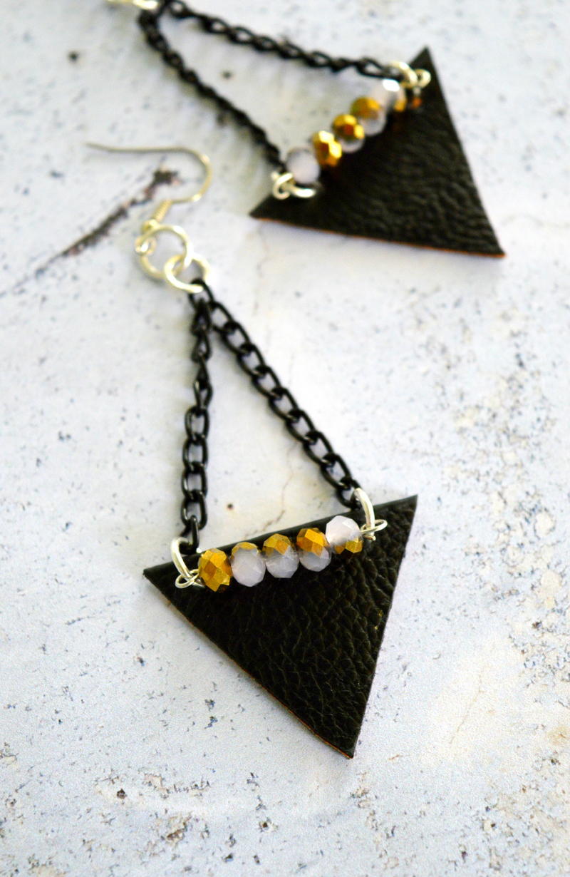 Edgy Geometric Earrings | FaveCrafts.com