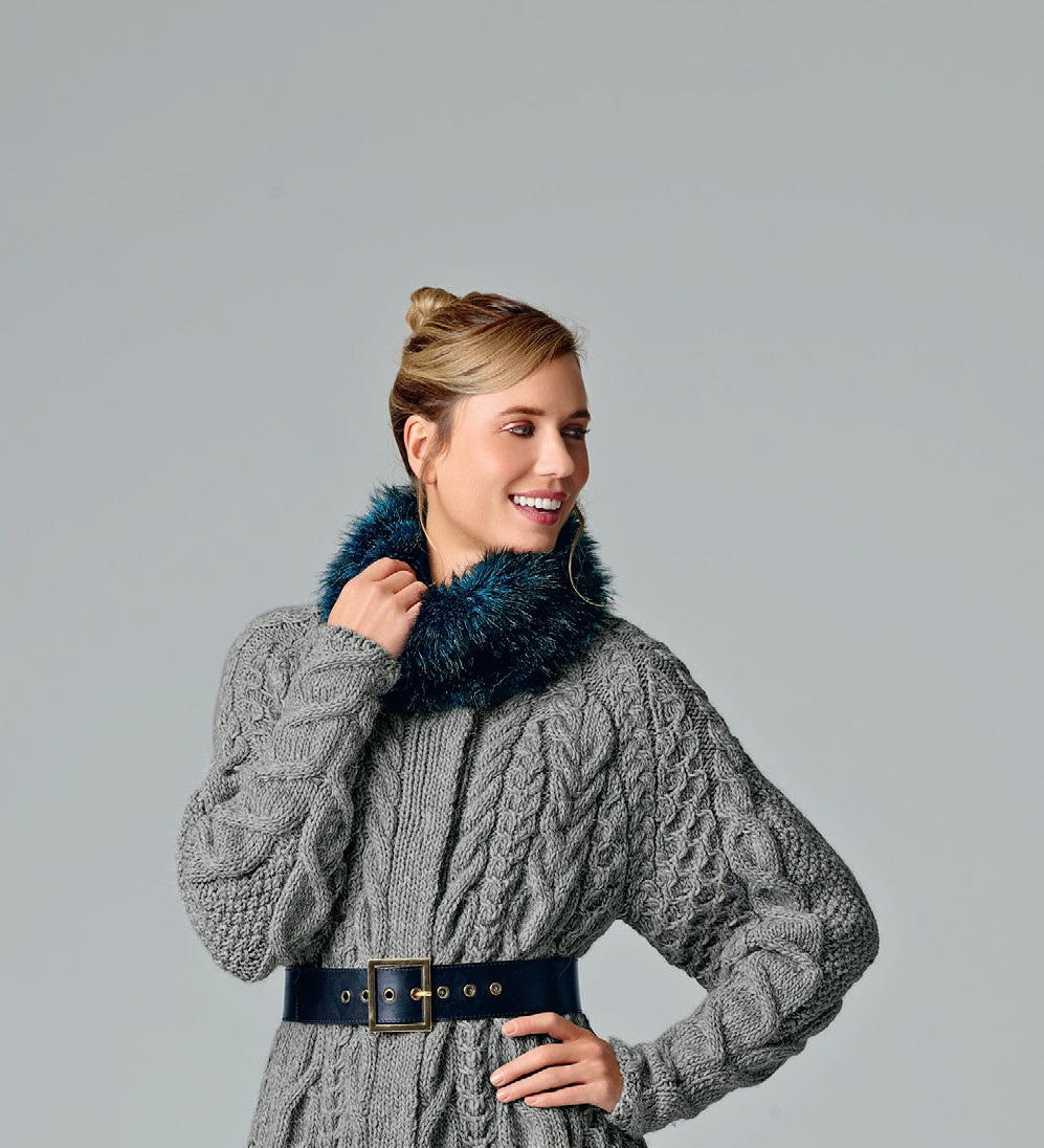 Fabulously Fluffy Snood | AllFreeKnitting.com