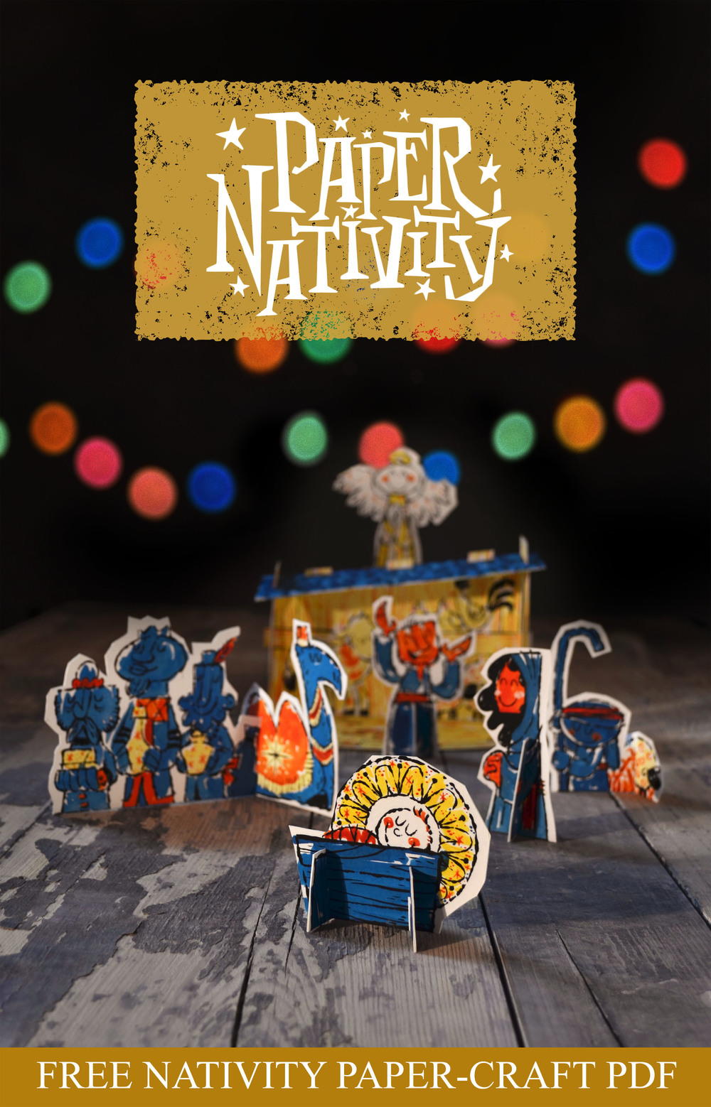 Printable Paper Nativity | AllFreeChristmasCrafts.com