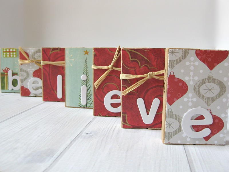 Christmas Decor from Repurposed Game Blocks | AllFreeChristmasCrafts.com