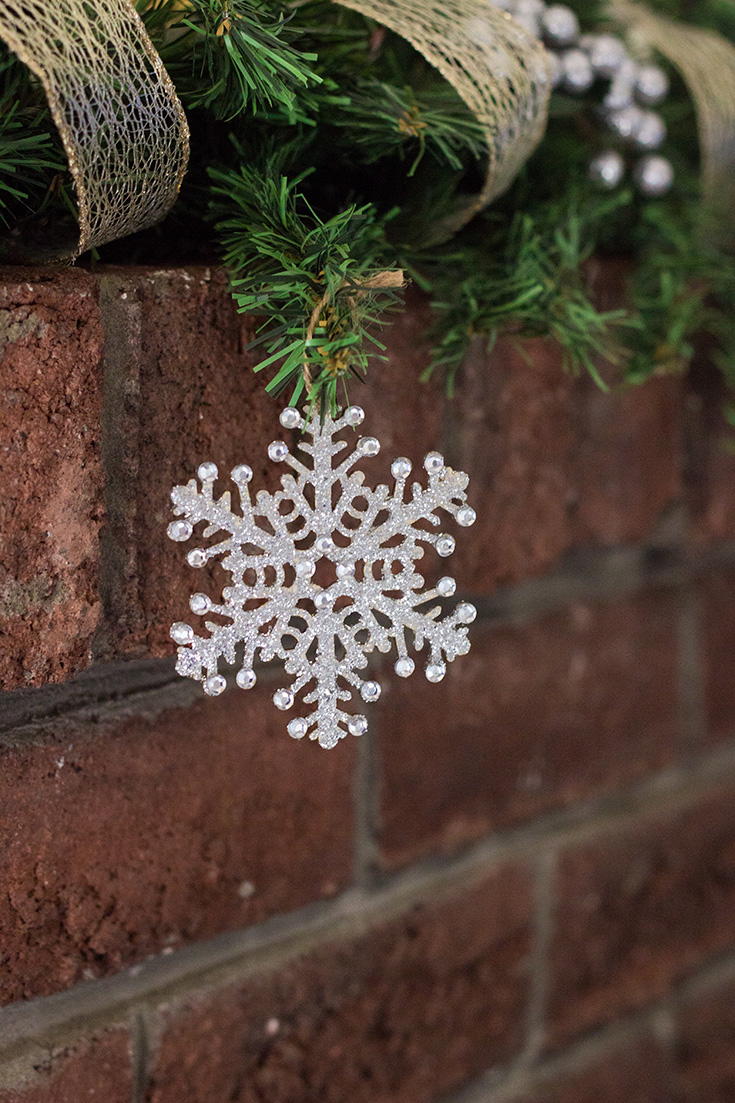 DIY Sparkly Glitter Snowflake Ornaments | AllFreeHolidayCrafts.com