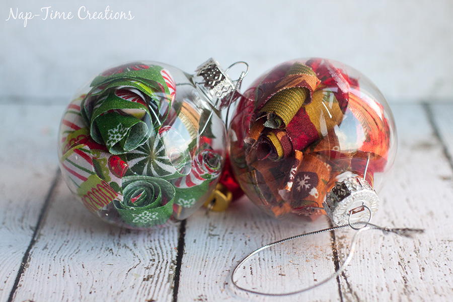 Fabric Fill Ornament | AllFreeHolidayCrafts.com
