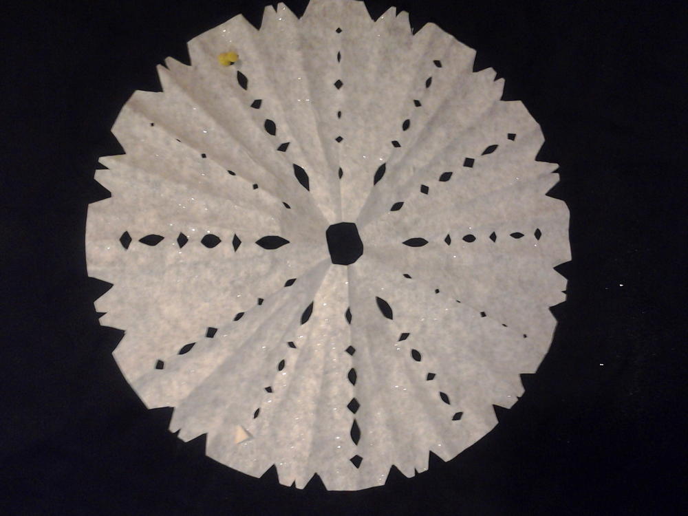 Coffee Filter Snowflake | FaveCrafts.com
