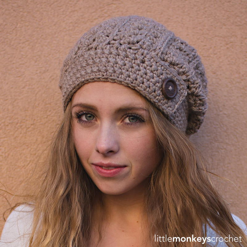 21 Crochet Slouchy Beanie Patterns | AllFreeCrochet.com